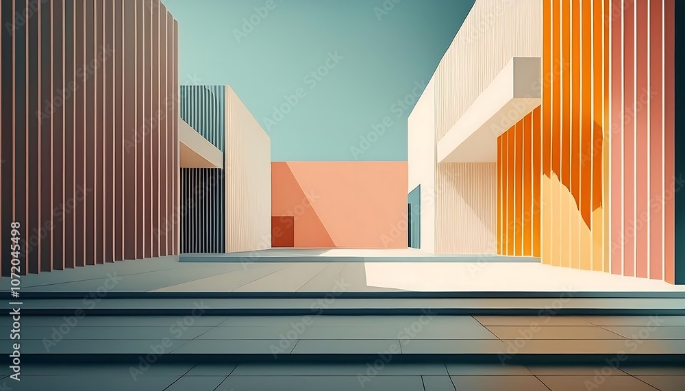 Minimalist Facades with Geometric Accents - Subtle geometric patterns ...