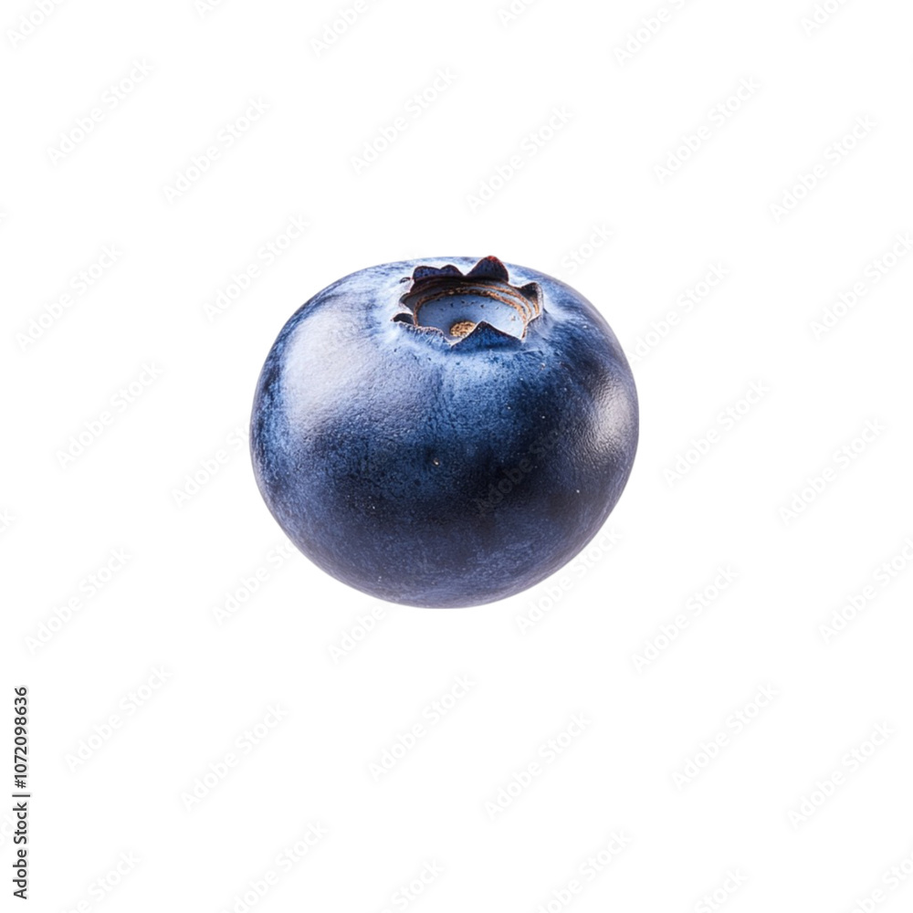 high resolution photograph of single blueberry, showcasing its vibrant ...