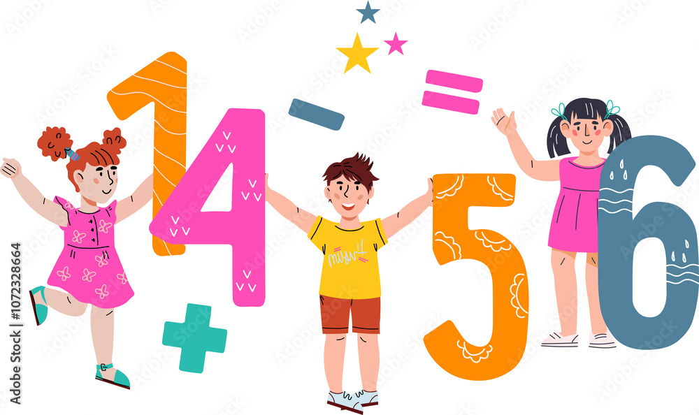 Children develop essential math skills and studying numbers, math, and ...