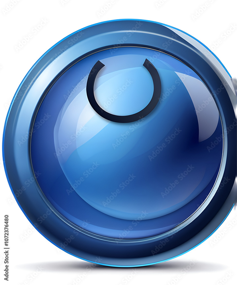 Isolated blue location icon on a transparent background illustration ...