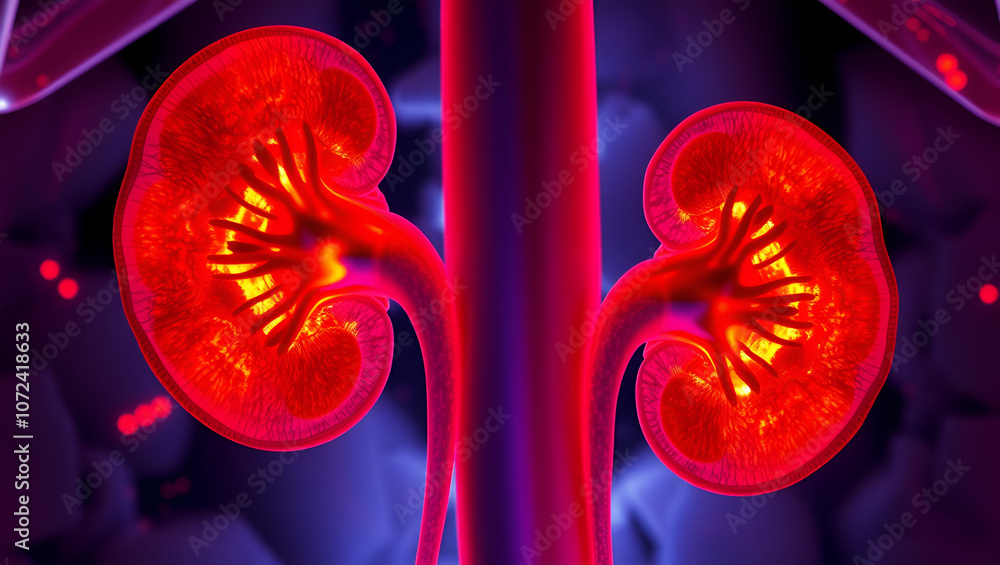 Human kidney with acute glomerulonephritis, showing inflammation ...