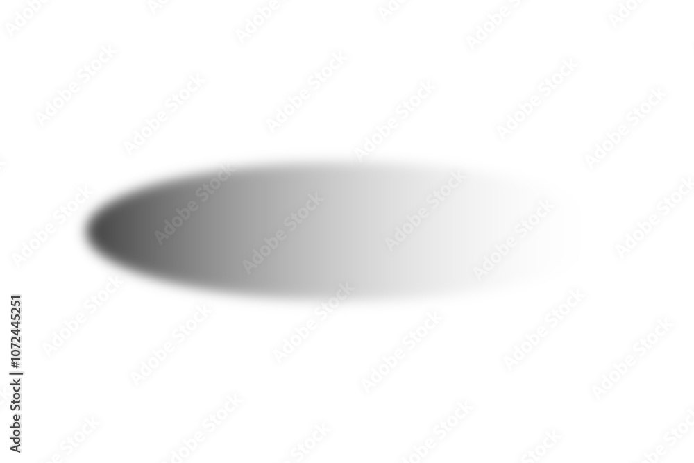 Realistic shadow effect. Gradient shadow with transparent soft edge ...