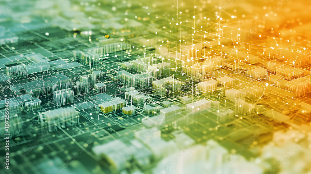 Spatial GIS technology, illustrating geographic data analysis and ...