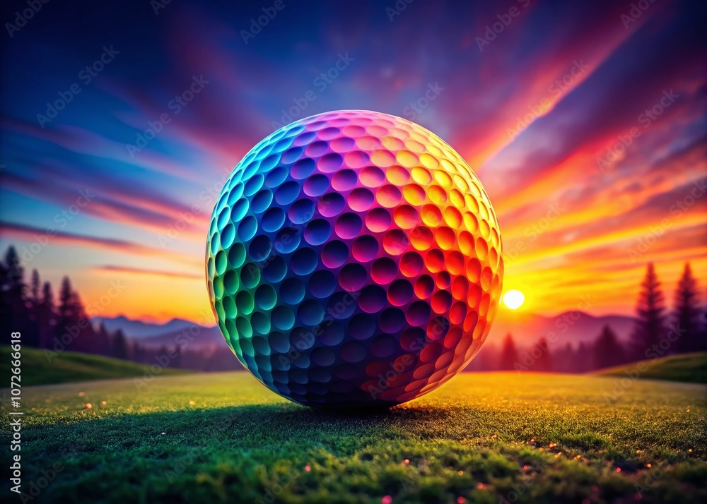 Captivating Golf Ball Mockup Showcasing Generative AI Designs for ...