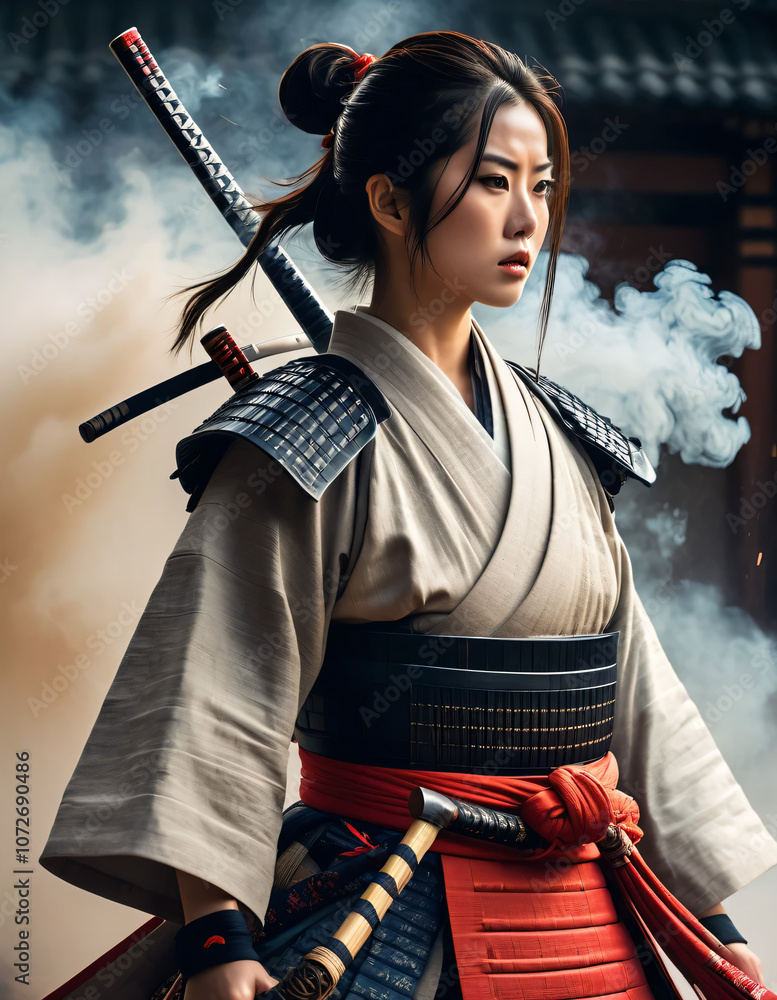 A girl embodies the spirit of a samurai from the Warring States period ...