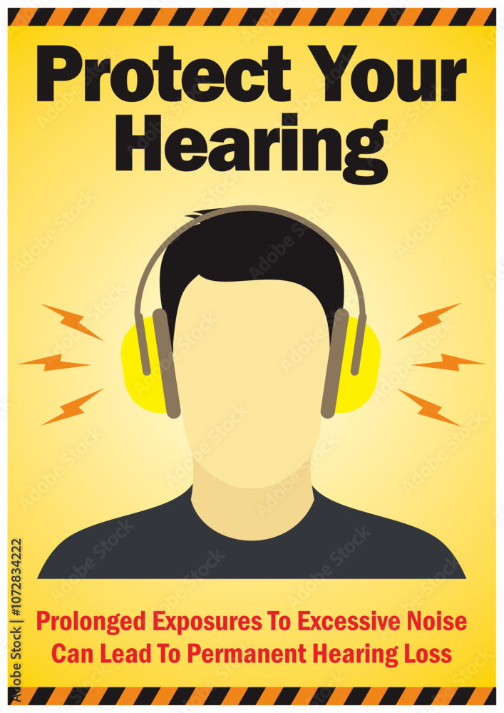 Occupational health and safety poster design on the dangers of noise ...