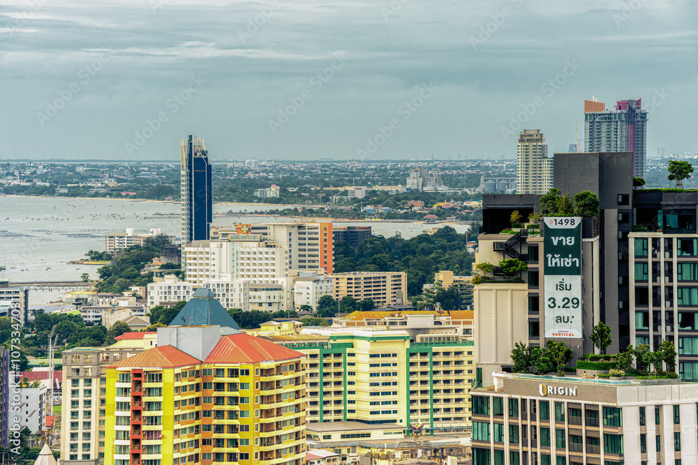 Sriracha Thailand - 11 09 2024 : Aerial view of Sriracha city. Sriracha ...