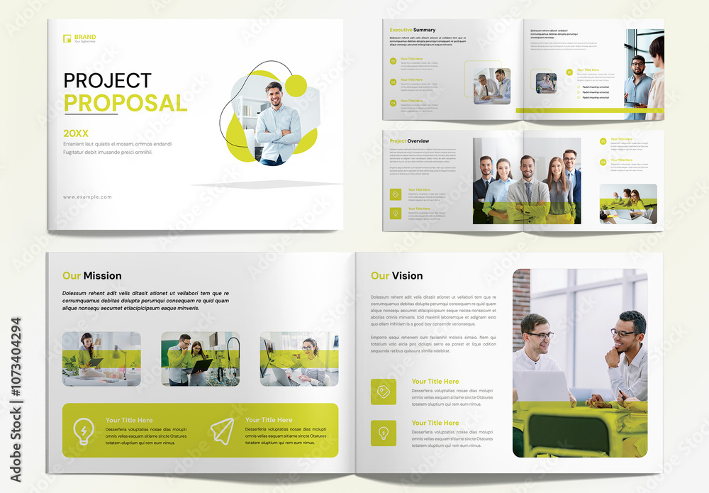 Project Proposal Template Stock Template | Adobe Stock