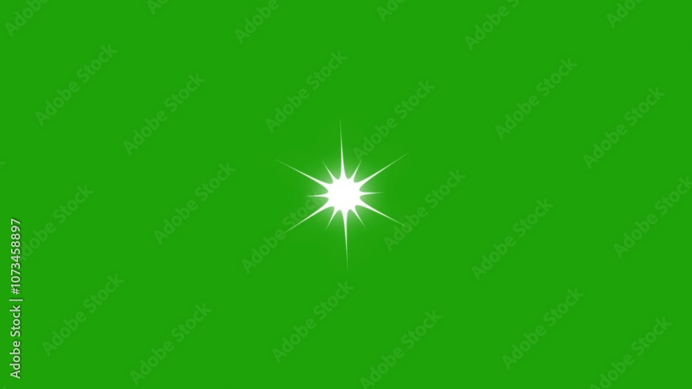 twinkling Star animation green screen falling sparkling stars ...