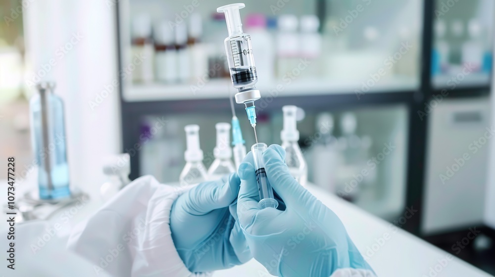 Injection with a Syringe Isolated on White Background - a clinical and ...