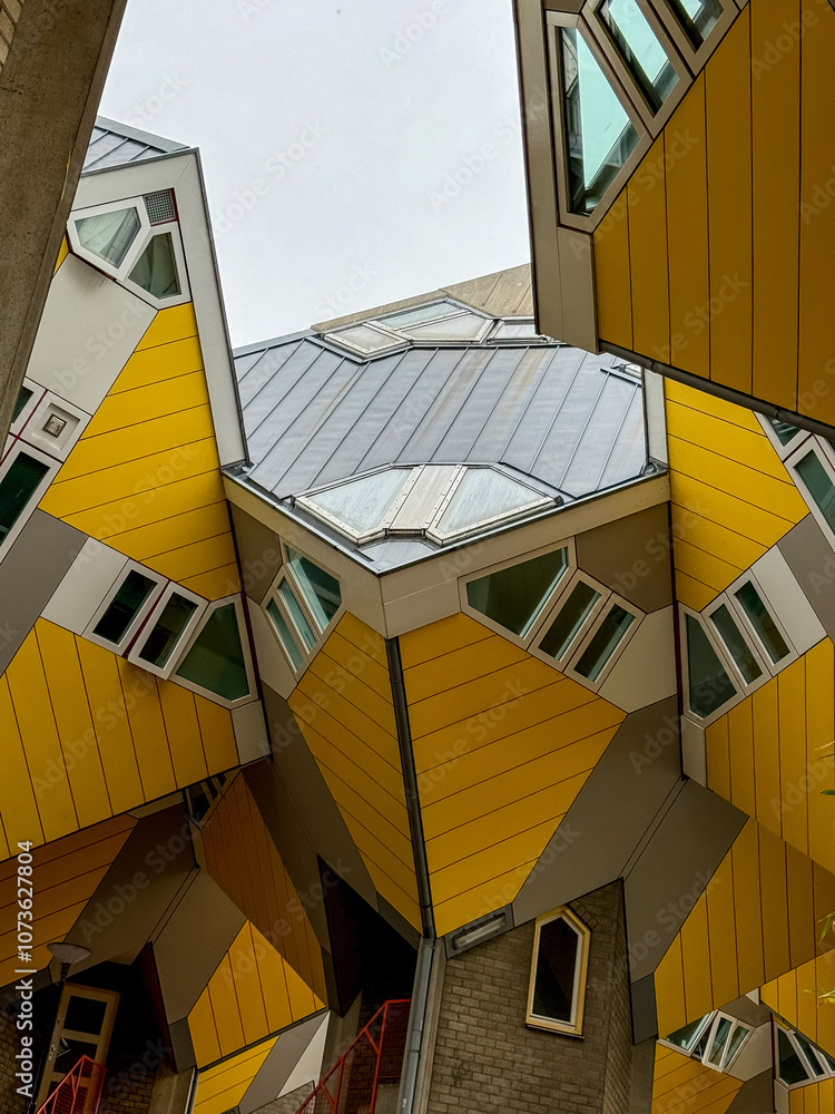 Rotterdam, Netherlands - August 2, 2024: The iconic Cube Houses ...