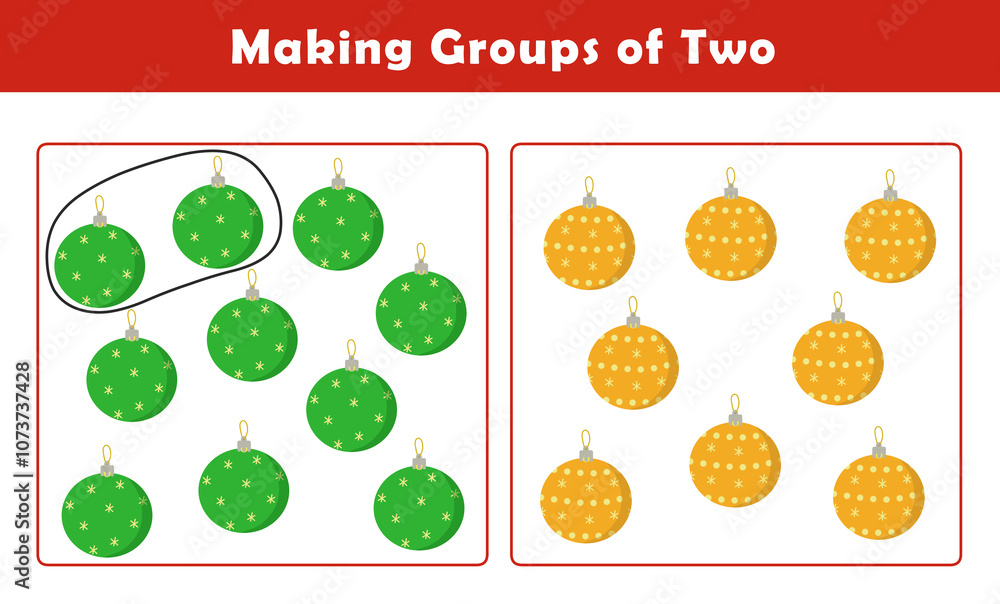 Christmas activity sheet. Making Groups of Two Worksheet. Grouping ...