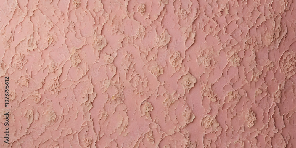 Dusty Rose Textured Wall: A detailed close-up shot of a stucco wall in ...
