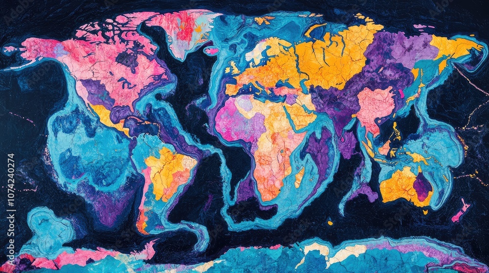 A world map showing tectonic plate boundaries and earthquake zones in ...