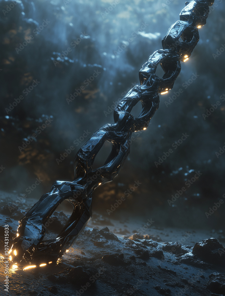 Futuristic Warfare Unleashed: A Chain Whip Crafted from Liquid Metal ...