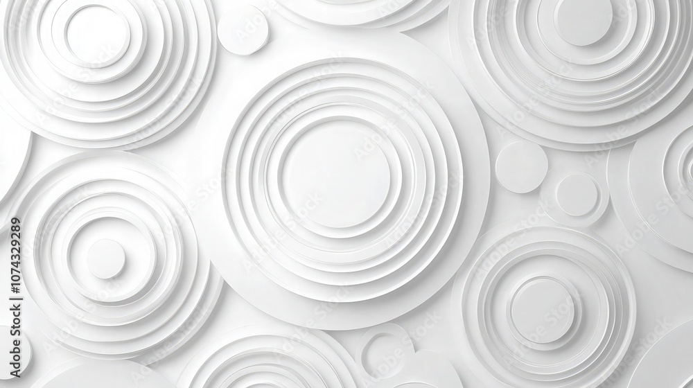 Circular embossed texture with layers of concentric patterns in matte ...