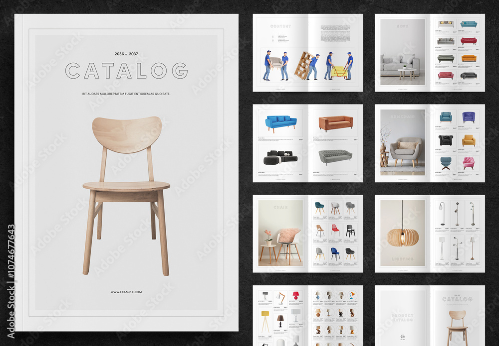 Product Catalog Layout Stock Template | Adobe Stock
