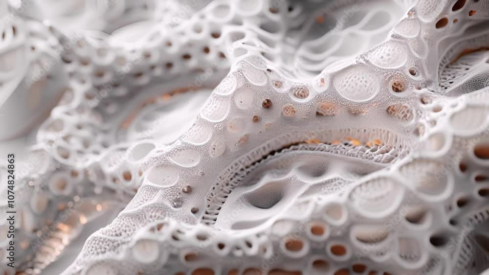 An electron microscope image of the Golgi apparatus revealing its ...