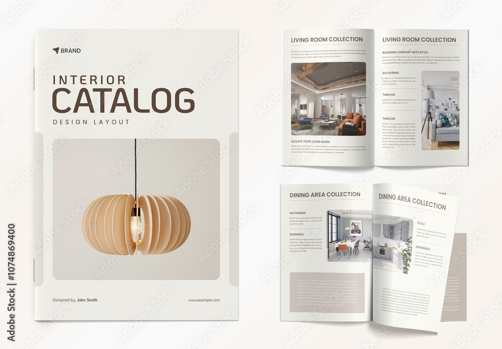 Interior Product Catalog Design Template Stock Template | Adobe Stock