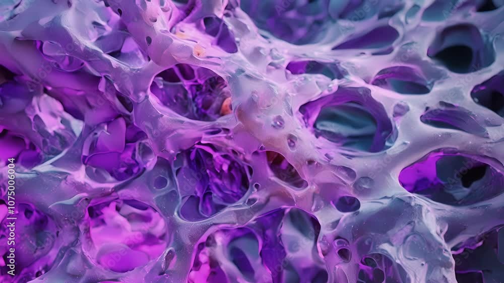 A microscopic image of a bone marrow organoid demonstrating the ...