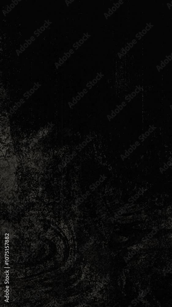 Vertical video of scary dark horror monochrome background stop motion ...