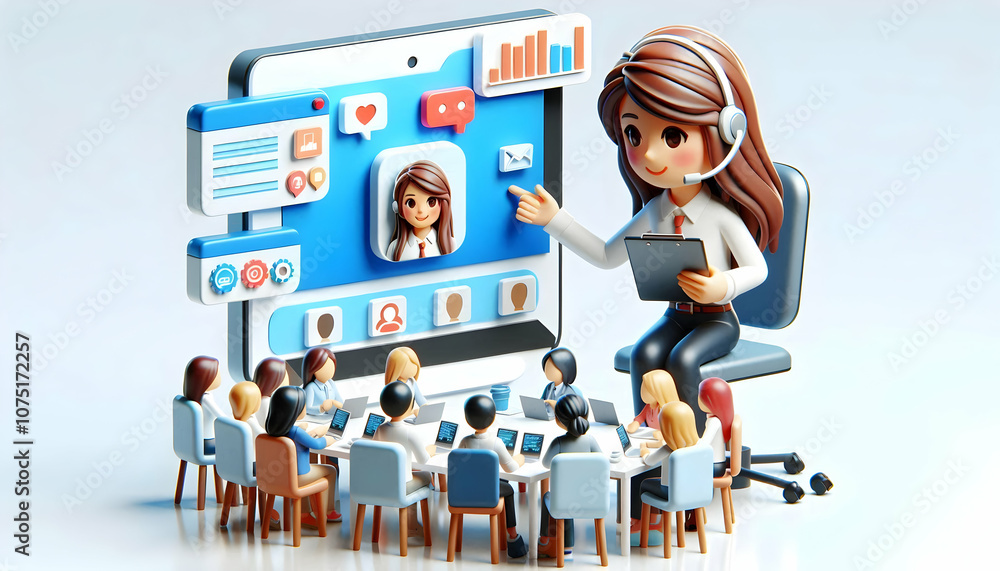 3D Community Manager Facilitating Virtual Workshop | Engage Online ...