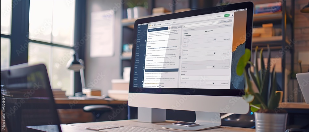 Cybersecurity Warning: Fake Identity Profile on Computer Screen Stock ...