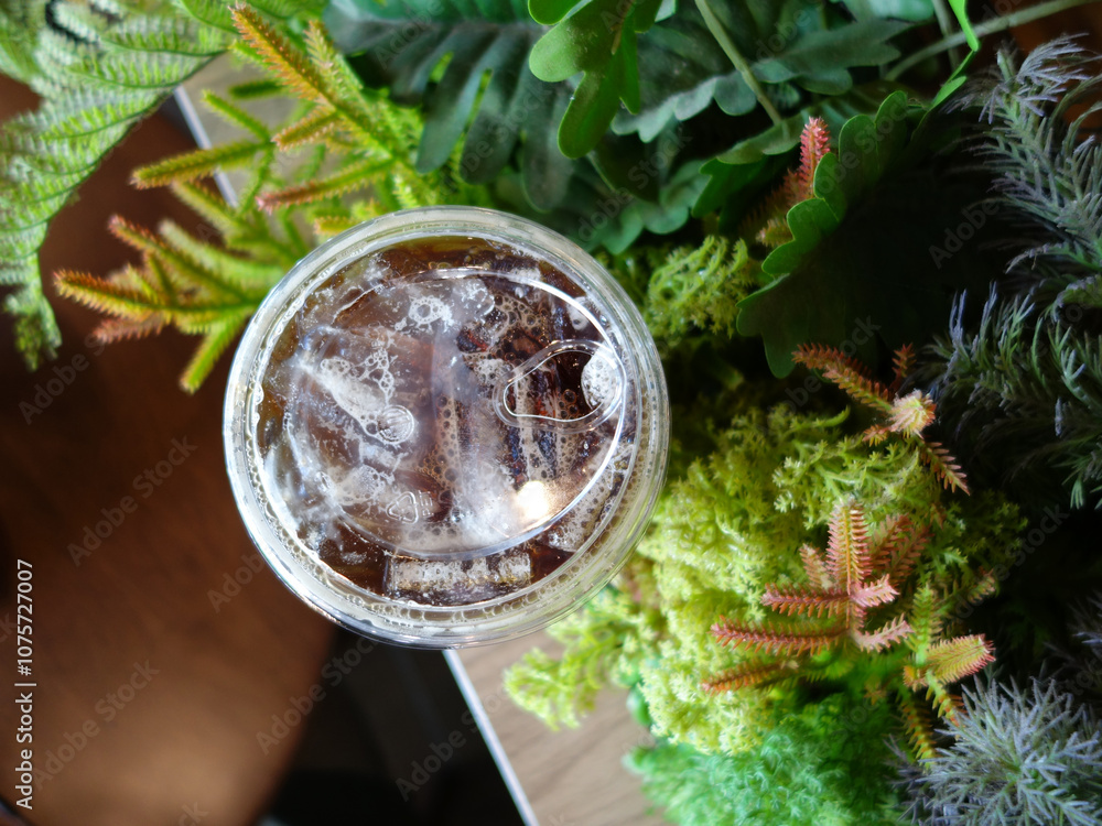 Iced coffee that looks great and tastes delicious. Stock Photo | Adobe ...