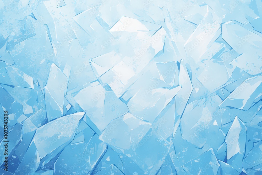 Cool and refreshing comic-style background in ice blue, featuring ...
