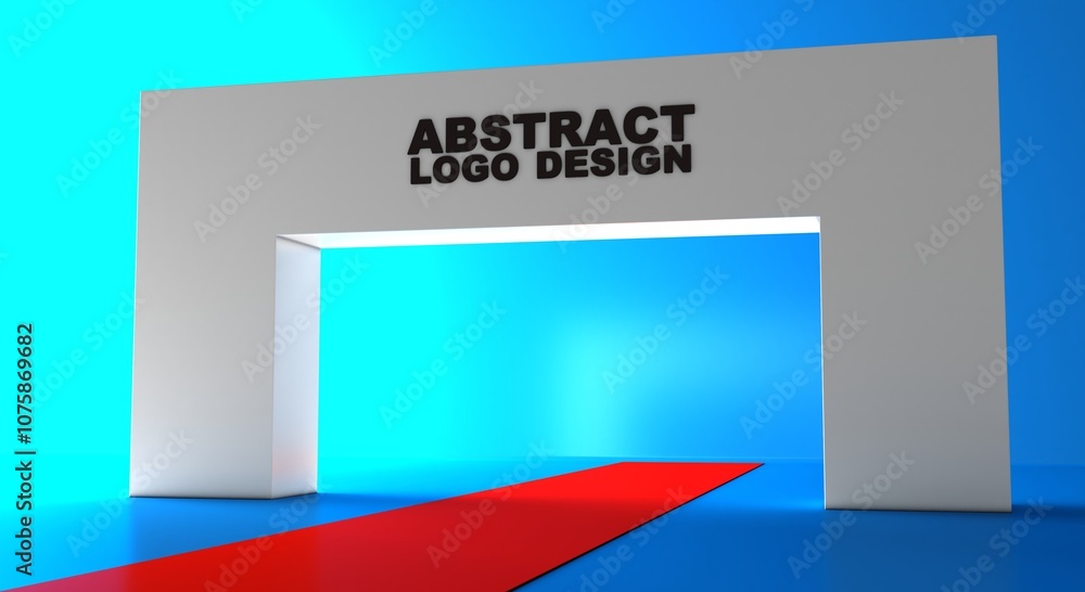 Arch design.Event arch or entrance gate mockup template of entry or ...