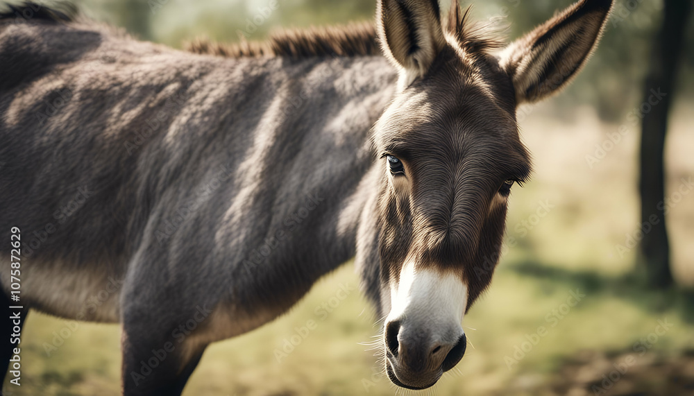 donkey decor smile wall decoration vector portrait smiling mule ...