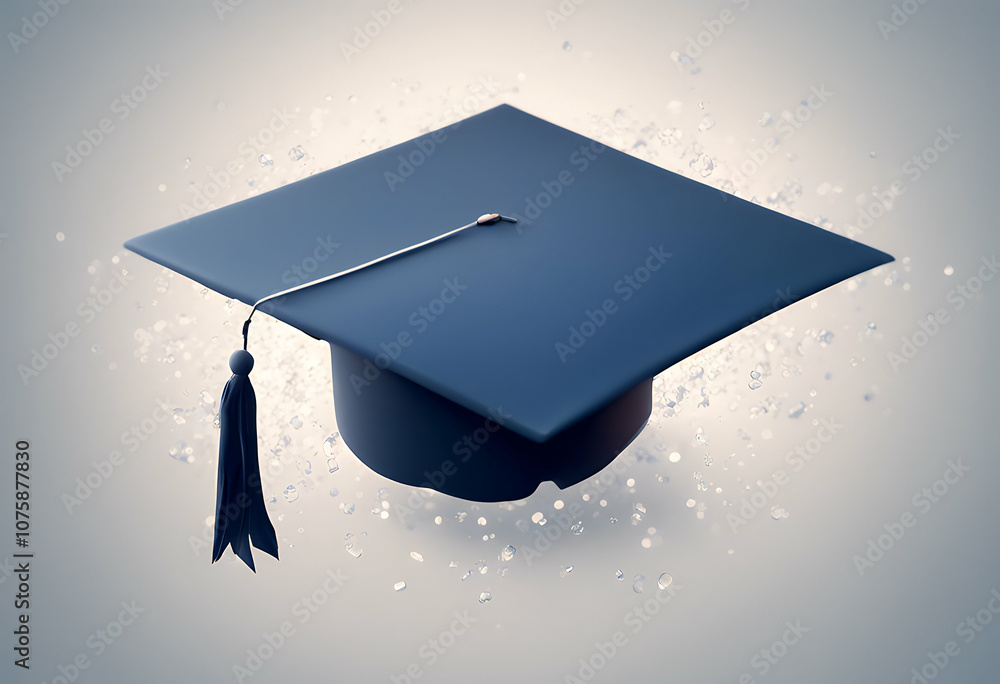 achievement student digital success ribbon design icon education cap ...