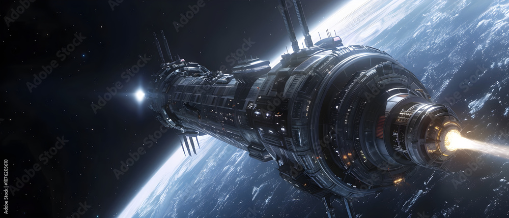 "Exploring Advanced Space Habitat Design: A Futuristic Station Orbiting ...