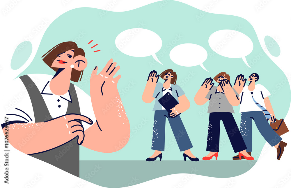 Good manager listens to opinions of employees sharing ideas for ...