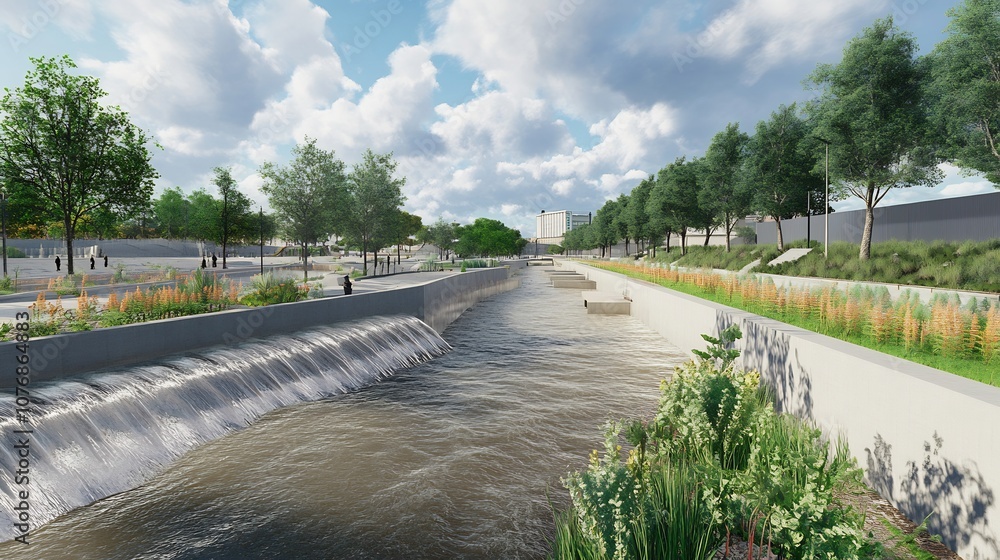 Civil Engineers Designing Integrated Urban Flood Control Framework ...