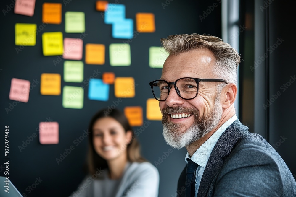 Leader giving constructive feedback to a team member in a supportive ...
