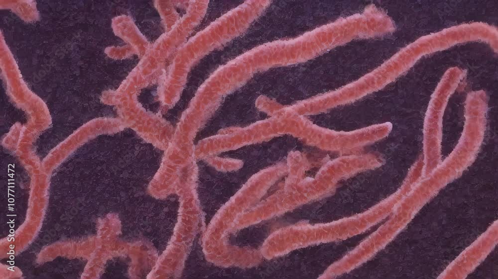 Vibrio cholerae demonstration of the characteristic curved shape of the ...