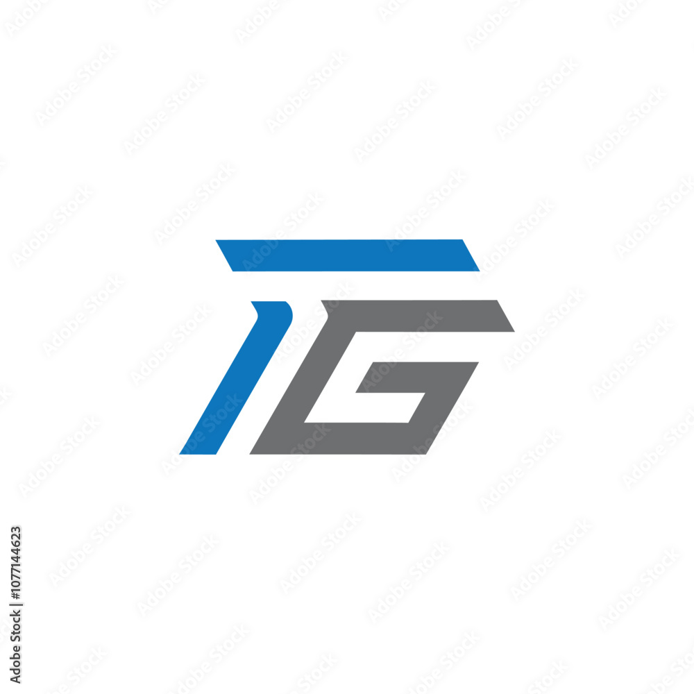 tg logo vector template, initial tg letter logo design vector, initial ...