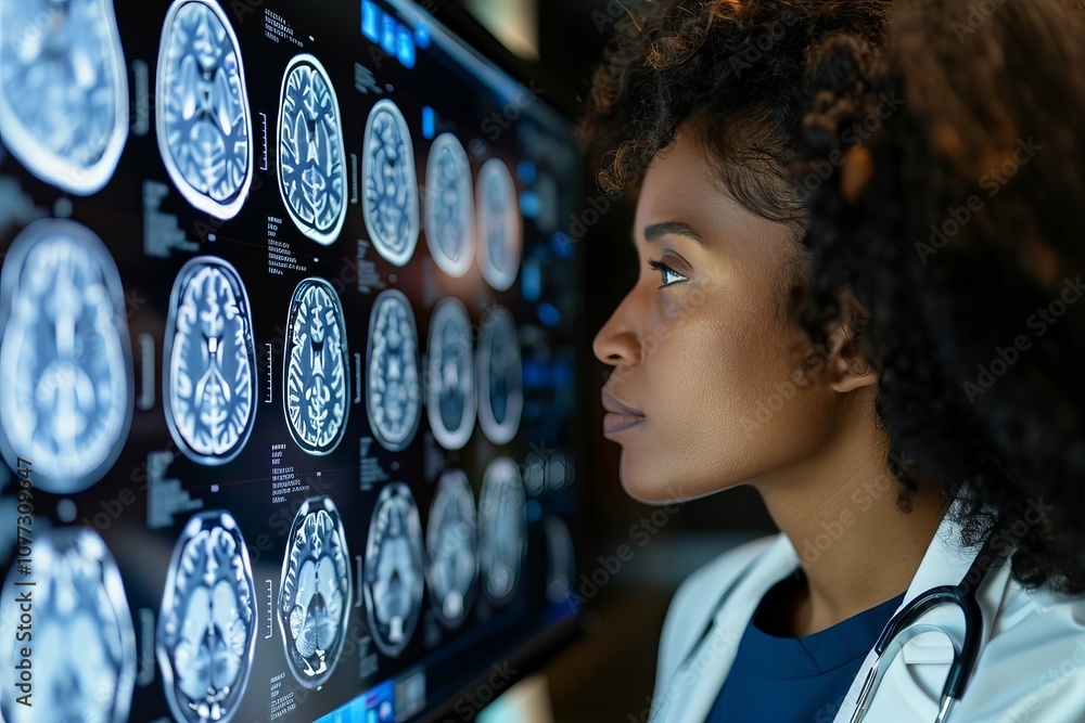 Confident Black Female Neurologist, Neuroscientist, and Neurosurgeon ...