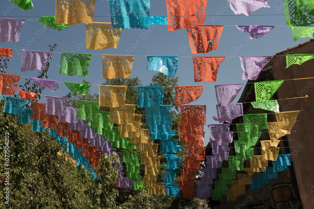 Papel picado de dia de muertos Stock Photo | Adobe Stock