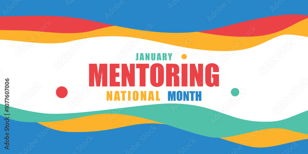 National Mentoring Month vector template. Empowering Futures and ...