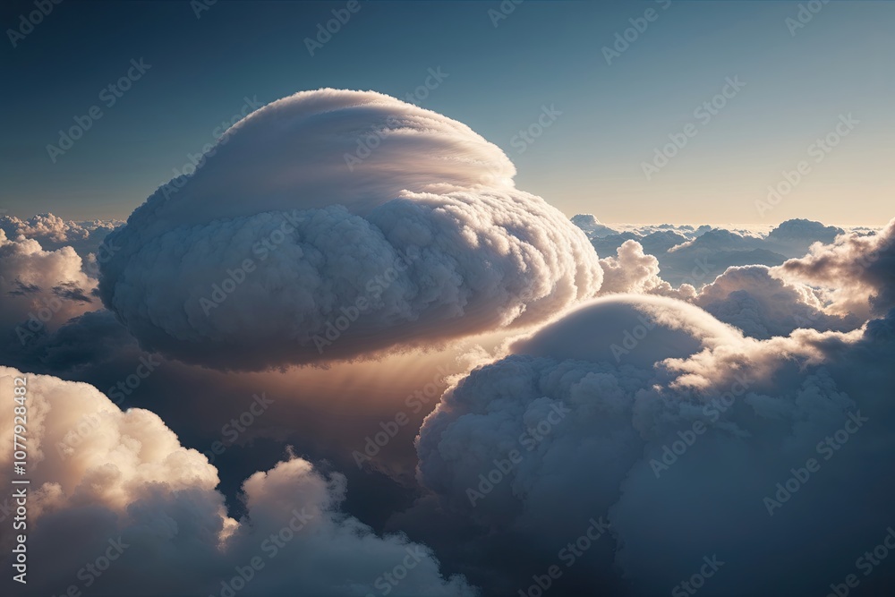 Download Free 3D Model of Voluminous Cirrocumulus Clouds for Atmospheric Design Stock ...