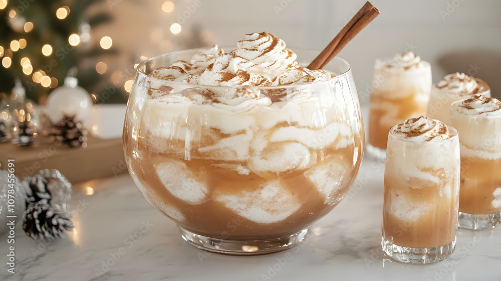 Delightful Holiday Punch Display: A Lavish Cinnamon Roll White Russian ...
