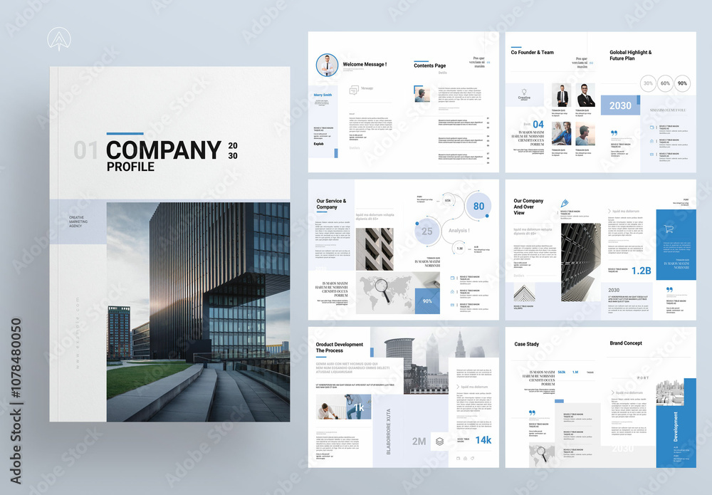 Company Profile Brochure Template Stock Template | Adobe Stock