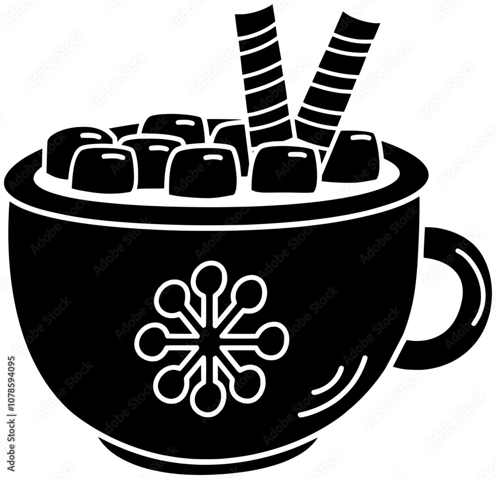 drink illustration food silhouette brown logo coffee icon cocoa outline ...