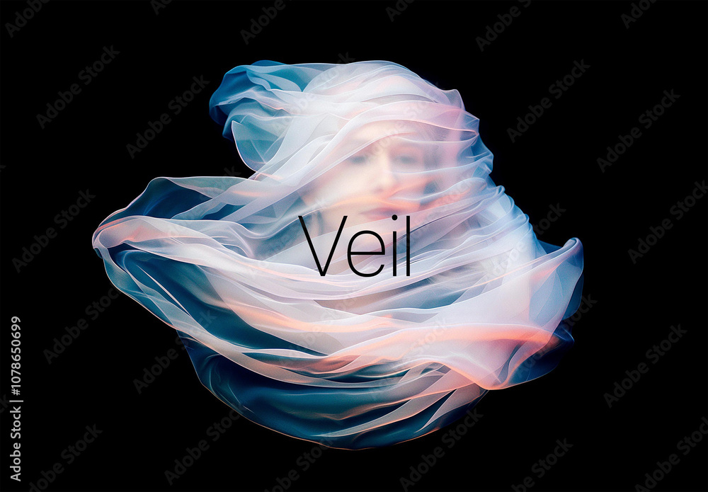 Veil Abstract Backgrounds Collection With Generative AI Stock Template ...