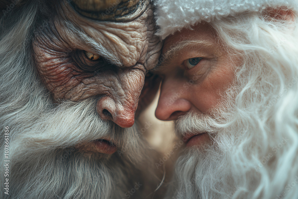 Generative AI depiction of evil horror Santa Claus and his sinister ...