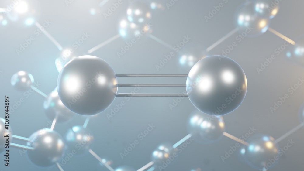 carbon monoxide molecular structure, 3d model molecule, gas, structural ...