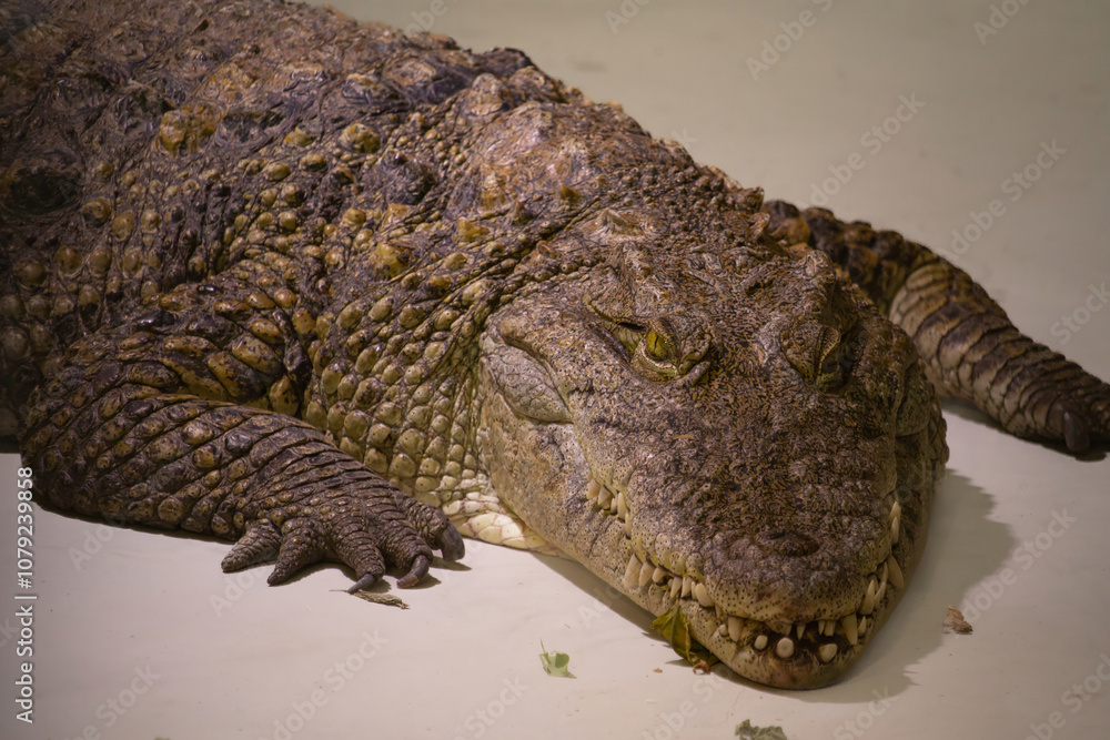 Profile of a Cuban crocodile. The Cuban crocodile has the smallest ...