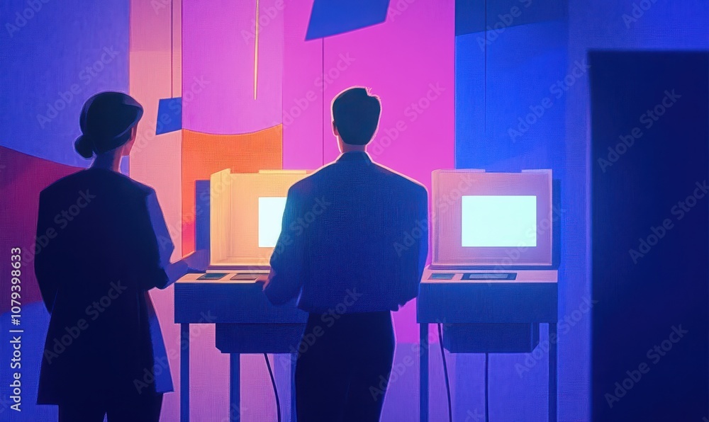 Election official voting process made with AI generative technology ...
